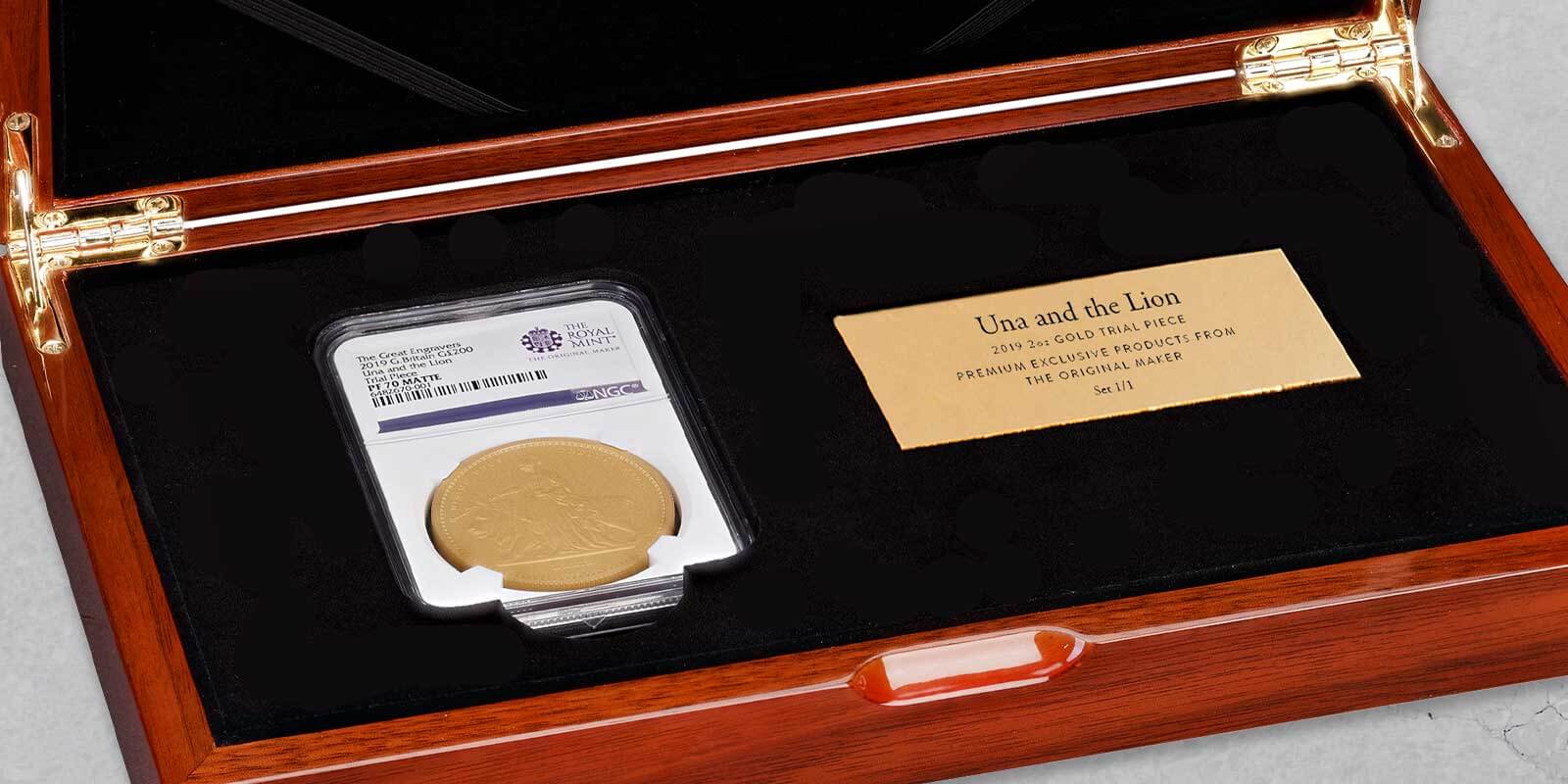 One-off Una and the Lion Matt finish coin - Gold - The Silver Forum