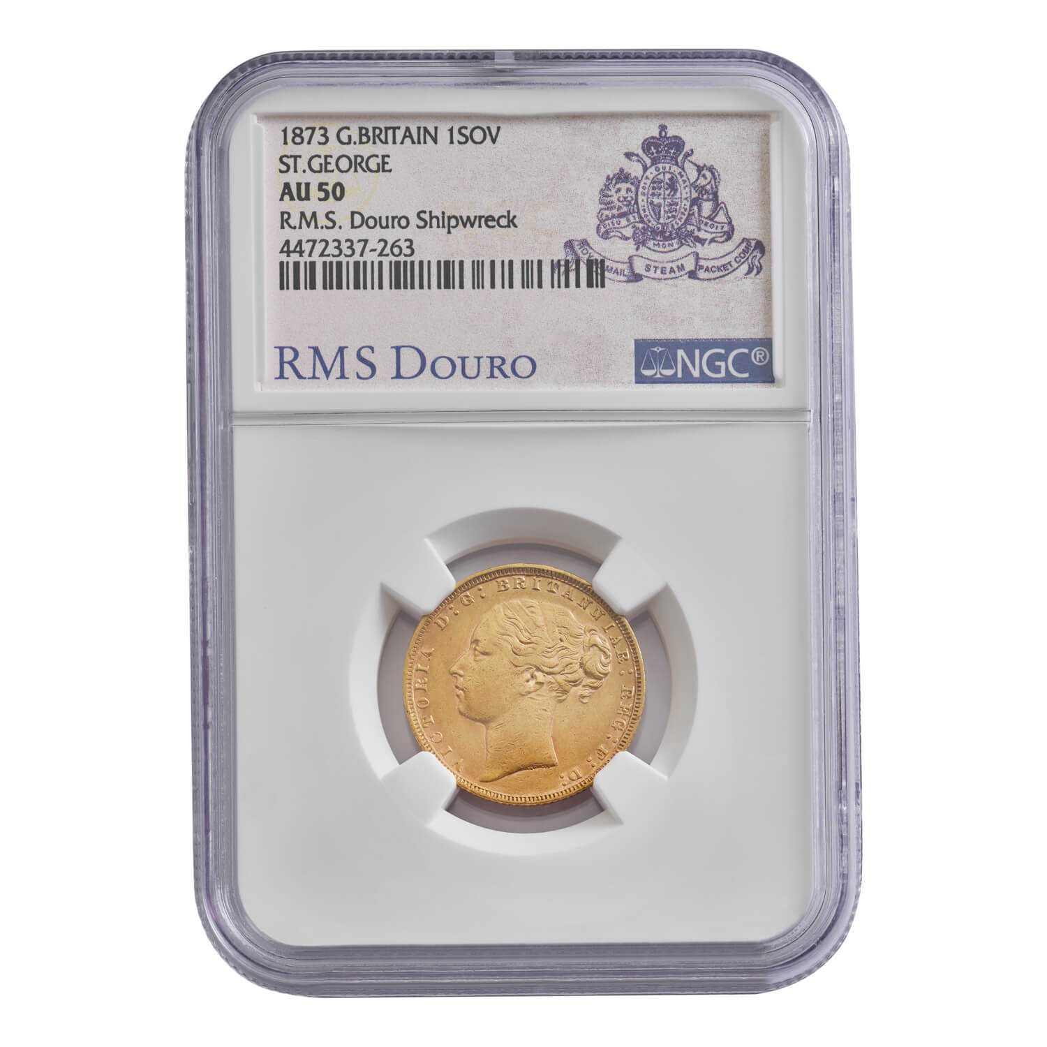 RMS Douro Queen Victoria Young Head Sovereign | The Royal Mint