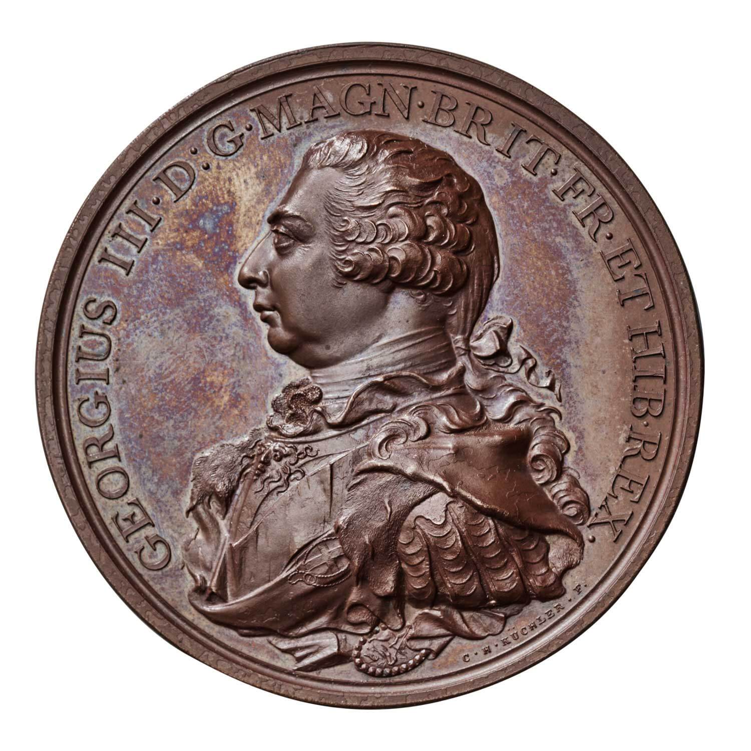1800 George III Bronze Medal 'George III Preserved from Assassination ...