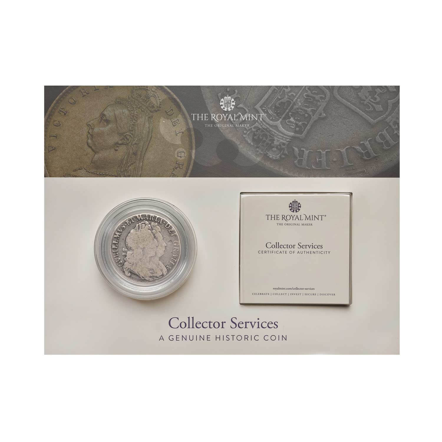 William & Mary Half Crown type II Fine Plus | The Royal Mint