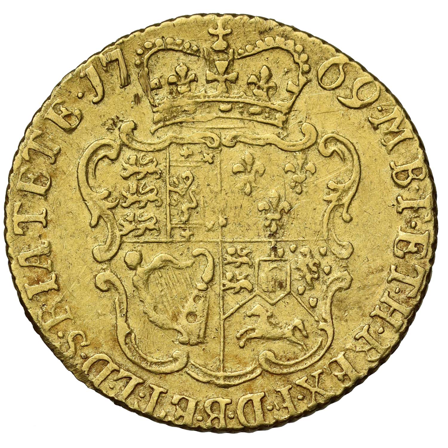 George III gold half Guinea 1769 very rare date | The Royal Mint