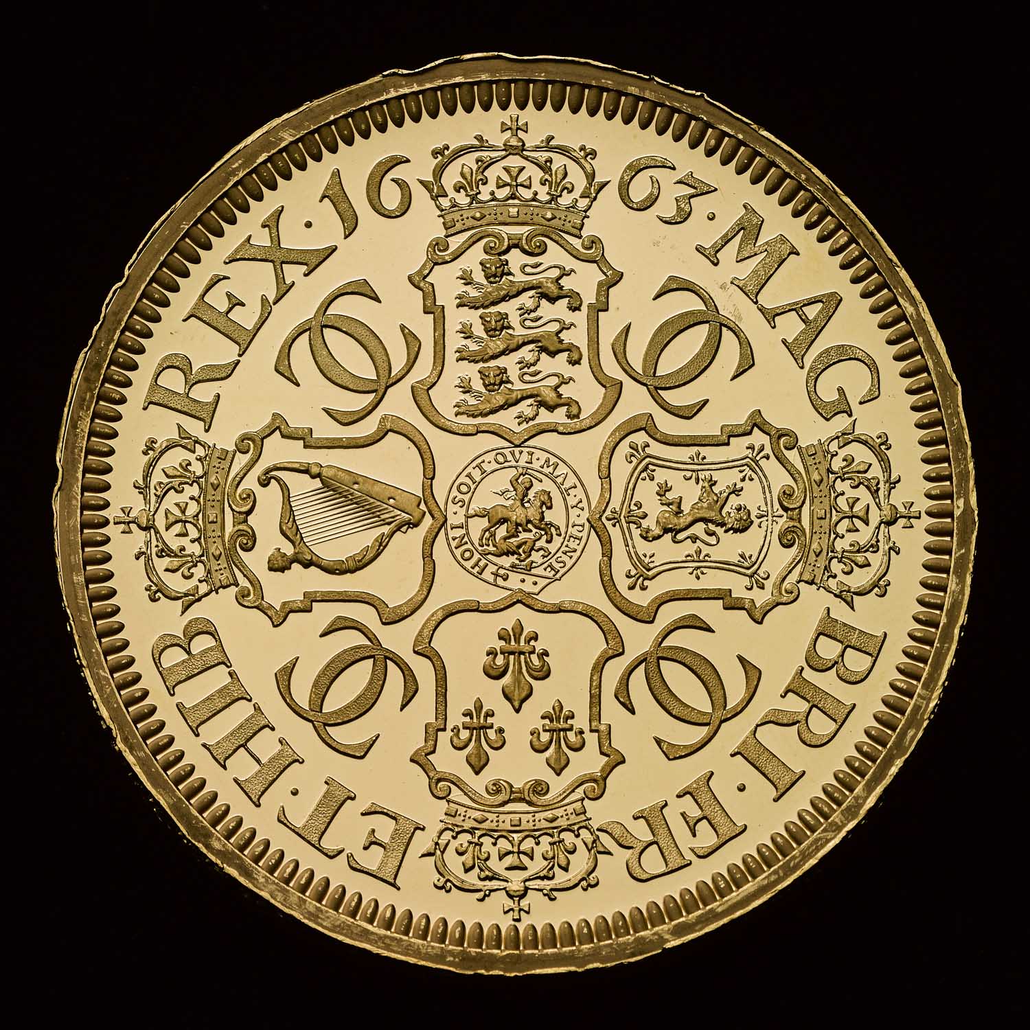 Great Engravers Petition Crown Quartered Arms 2023 UK 5oz Gold Proof ...