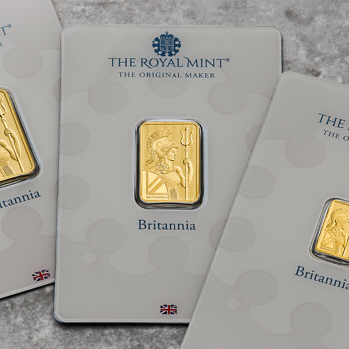 Britannia Bullion Bars | The Royal Mint