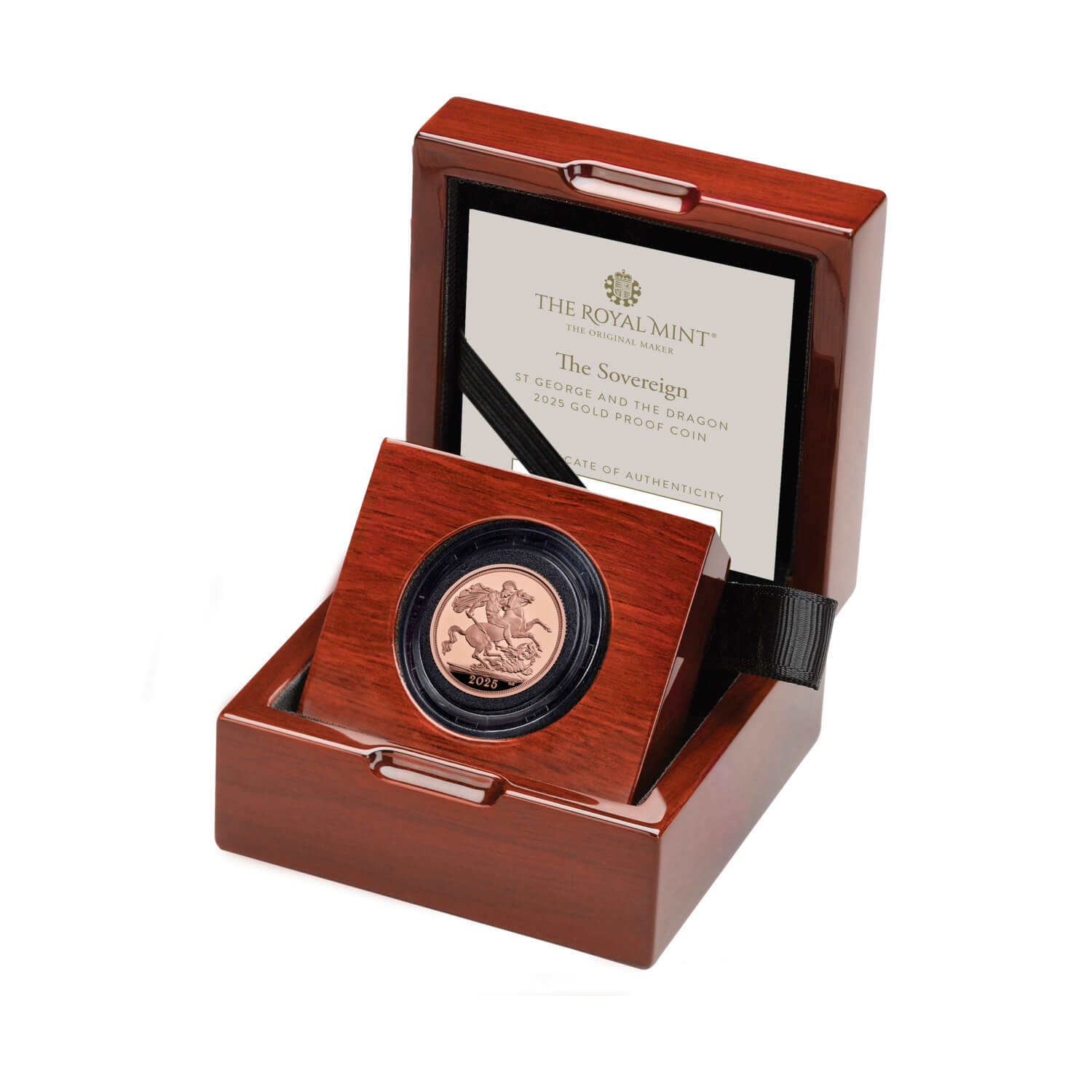 The Sovereign 2025 St George and the Dragon Gold Proof Coin | The Royal ...