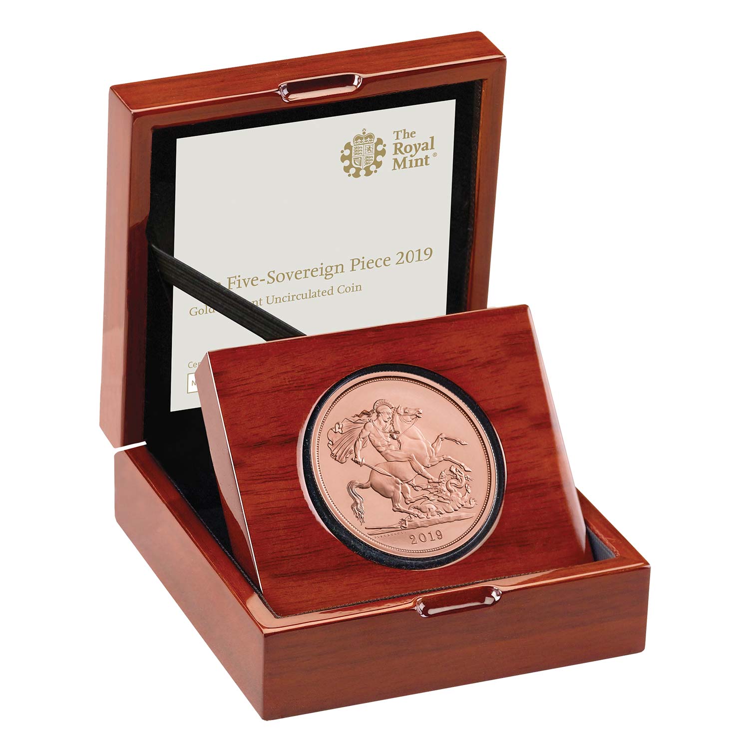 The Five Sovereign Piece 2019 BU| The Royal Mint