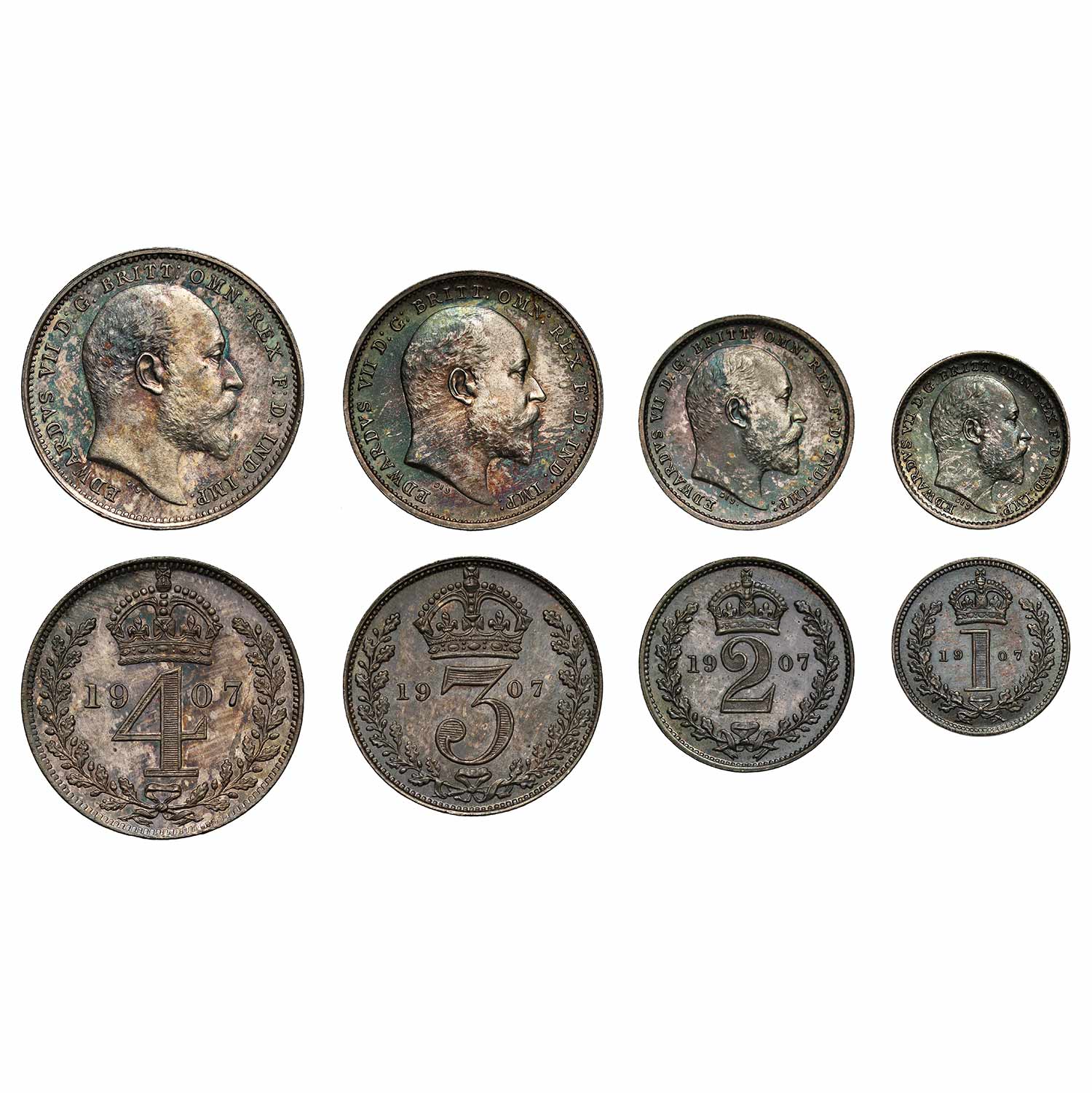 Edward VII coin(1901-10), Silver Maundy Set, 1907 | The Royal Mint