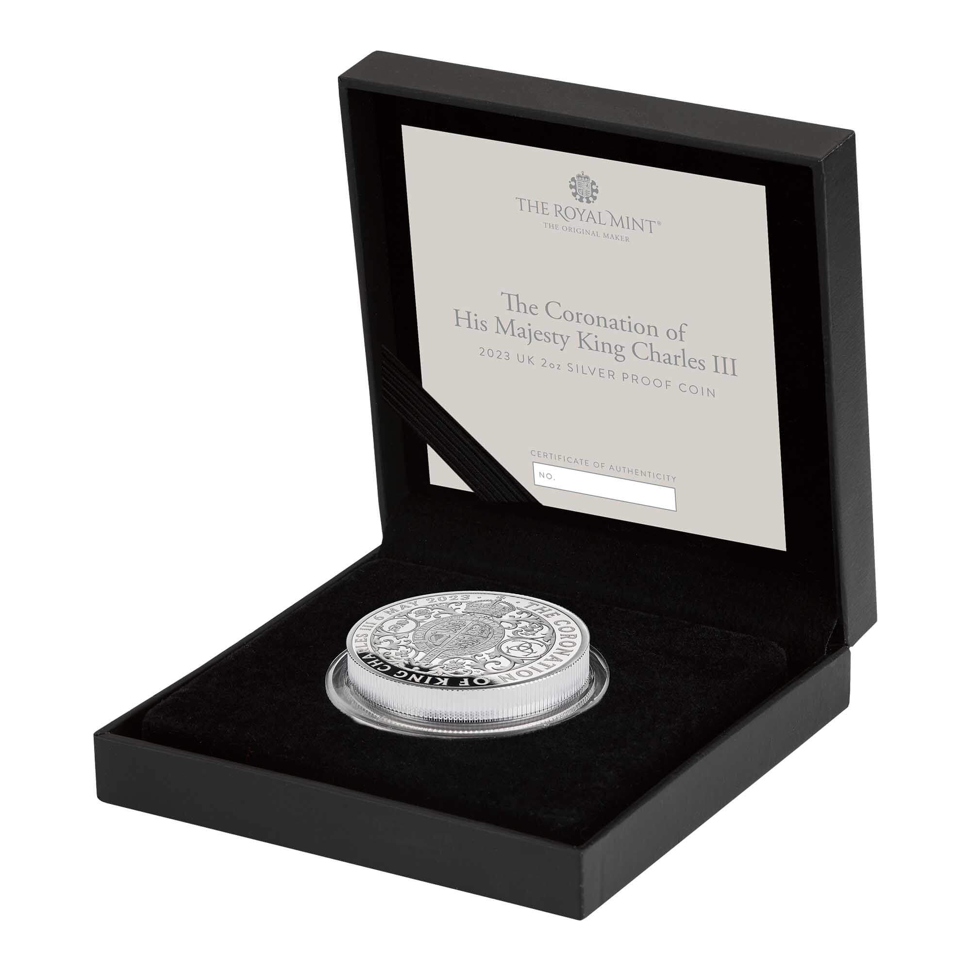 The Coronation of His Majesty King Charles III 2023 UK 2oz Silver Proof ...
