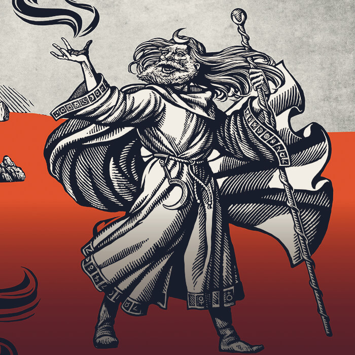 Merlin Wizard Drawing