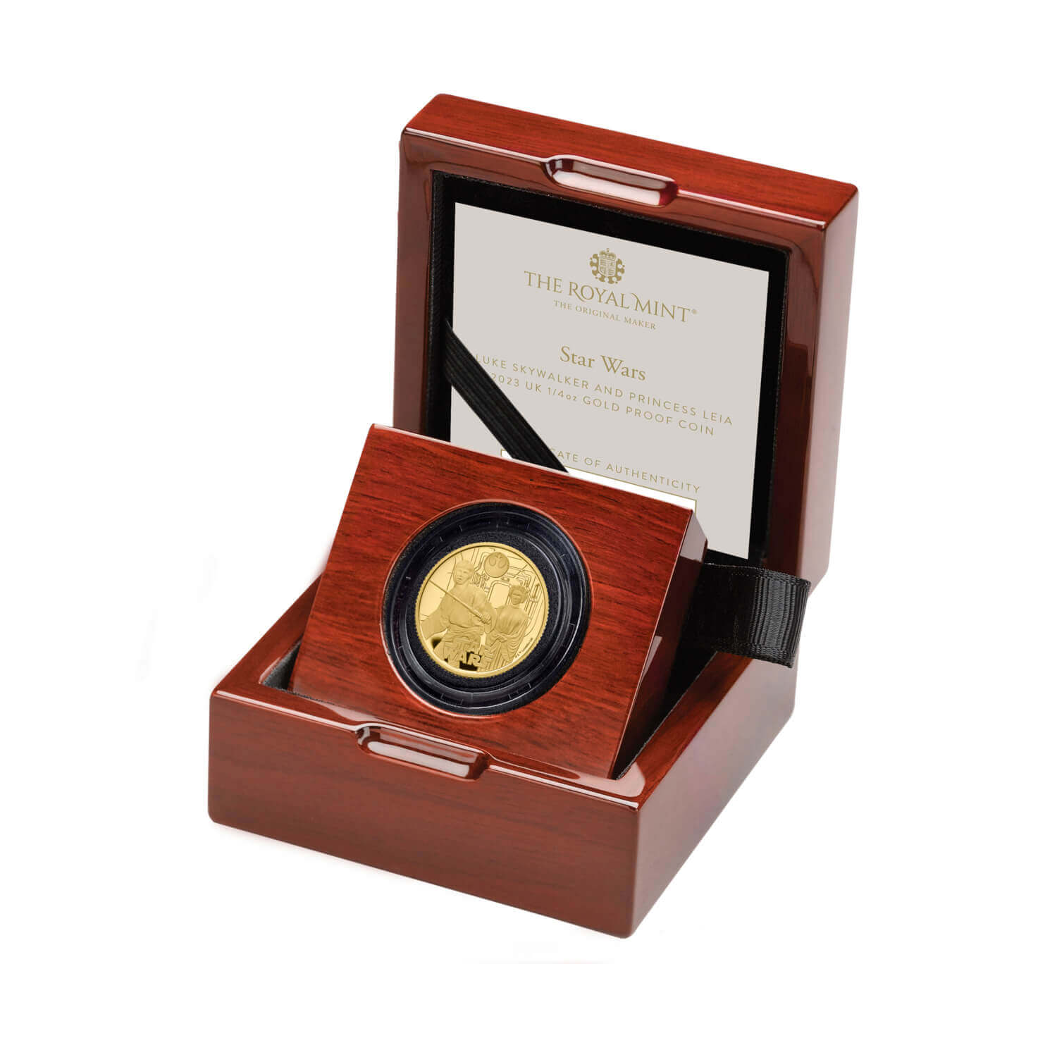 Star Wars Luke Skywalker and Princess Leia 2023 UK 1/4oz Gold Proof ...
