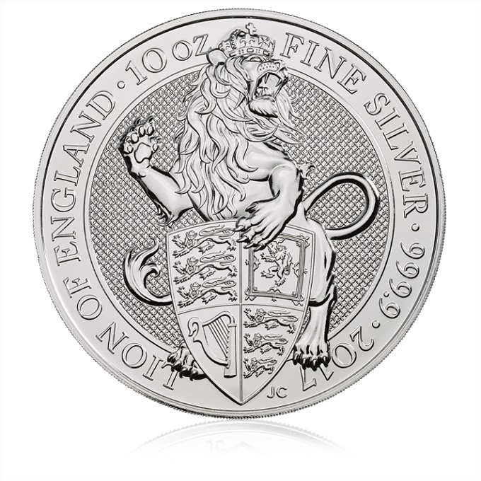 The Lion 10oz Fine Silver Bullion Coin | The Royal Mint