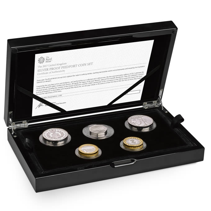 The 2017 UK Silver Proof Piedfort Coin Set | The Royal Mint