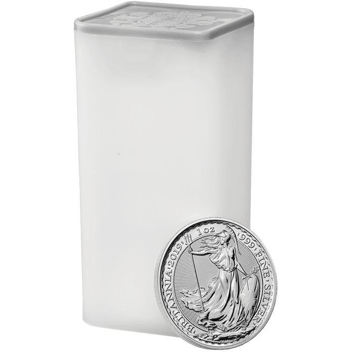 Britannia 2019 1oz Silver Bullion 25 Coin Tube | The Royal Mint