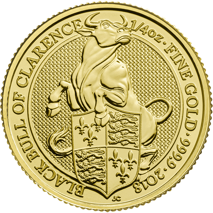 The Black Bull Quarter Ounce Gold Bullion Coin |The Royal Mint